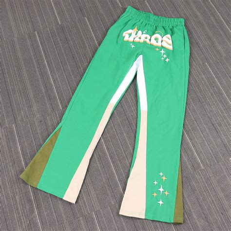 Custom Fleece Joggers Men Sweatpants French Terry Baggy Stacked Flare