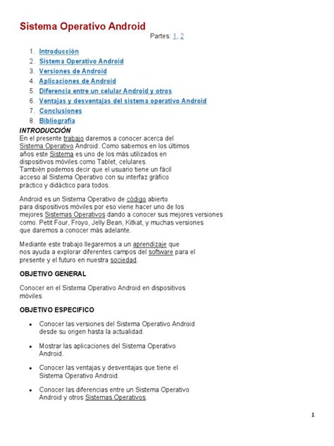 sistema operativo android pdf android sistema operativo