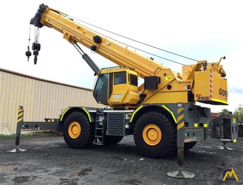 Grove RT890E 90 Ton Rough Terrain Crane For Sale Hoists Material