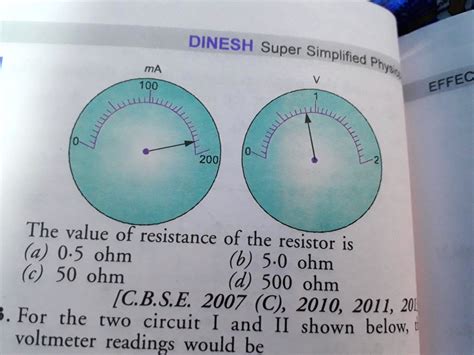 Solved The Current Flowing Through A Resistor And The Potential