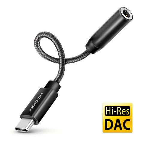 Axagon Ada Hc Usb C Na 35mm Jack Hi Res Dac Audio Adaptér 384khz