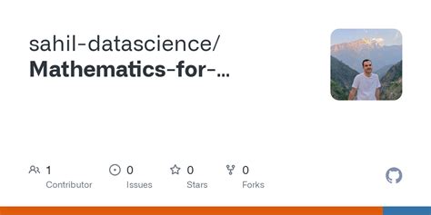 Github Sahil Datascience Mathematics For Machine Learning And Data