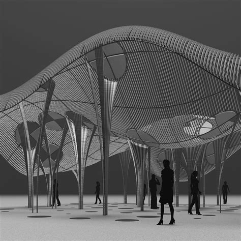 Parabolic Shade Pavilion Rhino Grasshopper Tutorial Behance