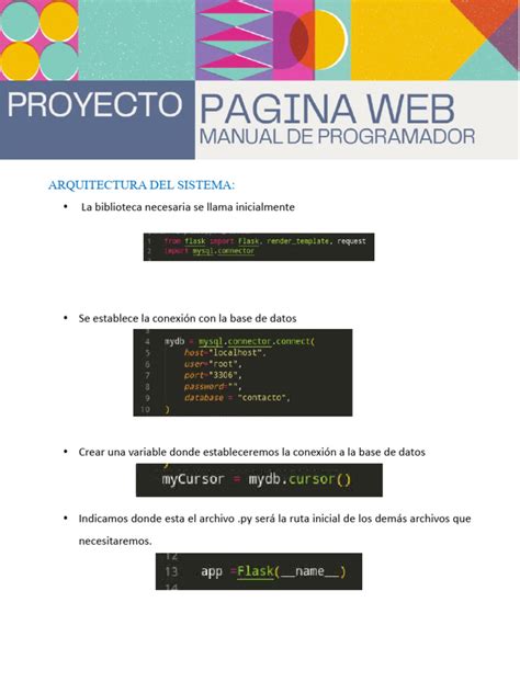Manual De Programador Desarrollowebconflask Pdf