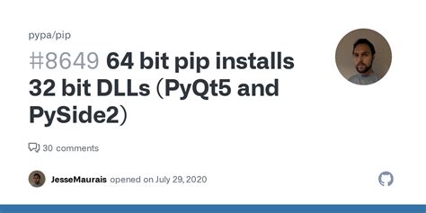 64 Bit Pip Installs 32 Bit Dlls Pyqt5 And Pyside2 · Issue 8649