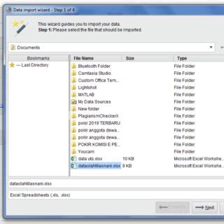 Step Of Import Data Excel Download Scientific Diagram