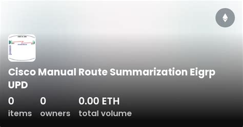Cisco Manual Route Summarization Eigrp Upd Collection Opensea