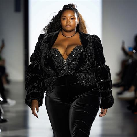 Plussize Models On The Fashion Week Runway Capturing Beauty Radiating