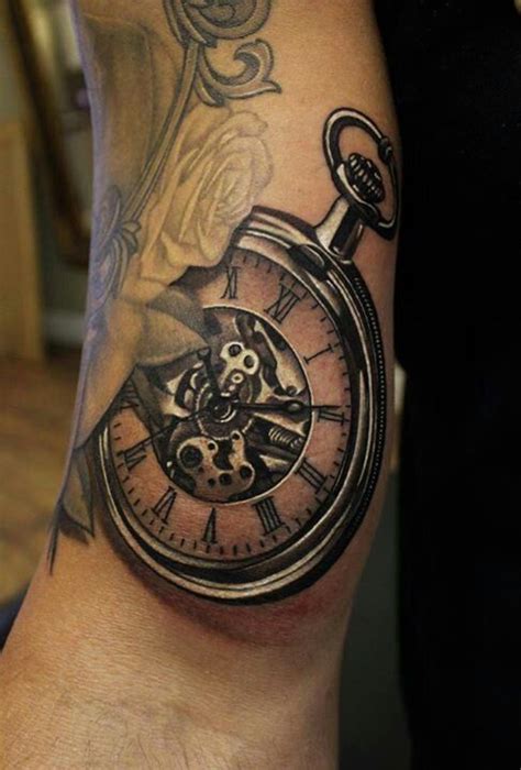 Steampunk Pocket Watch Tattoo Tattoo Pocket Chest Biomechanical Designs