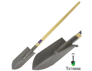 Лопата из титана ВТ-20 Узкая 1,2 мм