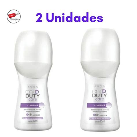 Kit 2 Desodorante Roll On Antitranspirante Clareador Onduty Avon 50ml