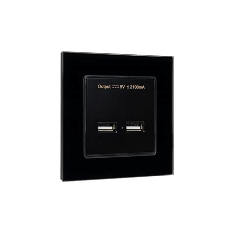 Dupla Usb Utičnica Sa Staklenim Ramom Sonoff 195028bl Volim Svoj Dom