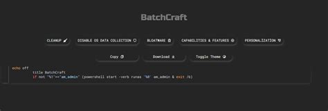 Batchcraft All In One Windows Batch Generator Yararlı Linkler Tnc Tr