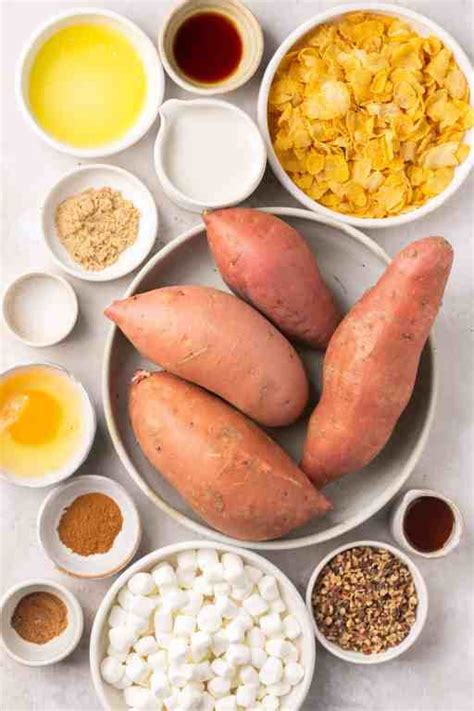 Healthy Sweet Potato Casserole With Pecans And Marshmallows Lauren