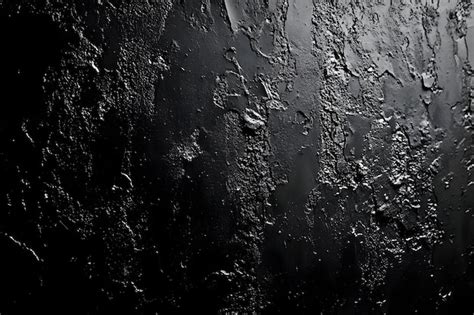 Abstract Black Background Textured Wall With Rough Surface Premium Ai