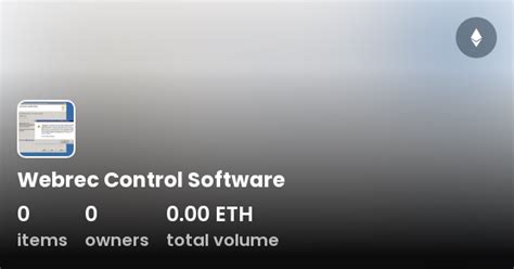 Webrec Control Software Collection Opensea