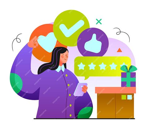 Premium Vector Customer Satisfaction Review Illustration With Positive