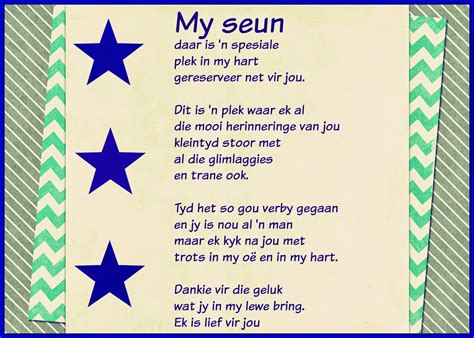 Afrikaanse Inspirerende Gedagtes Wyshede My Seun