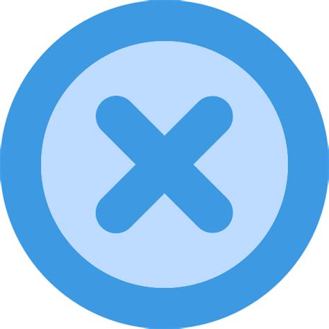 Cancel Generic Blue Icon