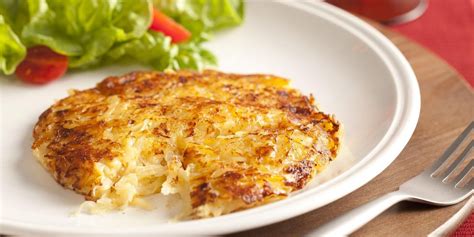 Rösti Rööschti Ou Batata Rösti Prato Suíço De Batatas Raladas E