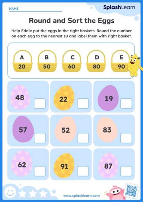 Round Numbers To Nearest 10 And Sort Worksheet