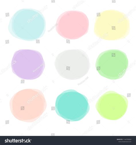 Collection Circular Translucent Overlay Illustration Cute Stock Vector Royalty Free 1144790060