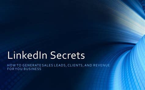Linkedin Secrets To Success The Optimacy Group