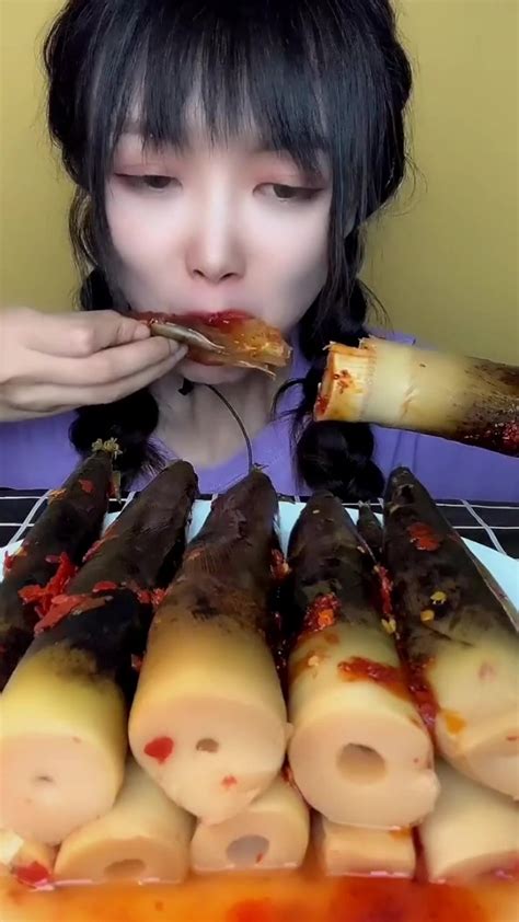 Reel Created From Food Asmr Yummy Bamboo Pickles Octopus Hand