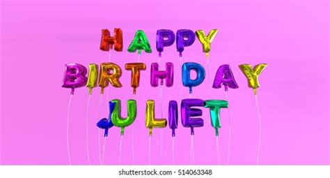 Happy Birthday Lucie Card Balloon Text Stock Illustration 514053691