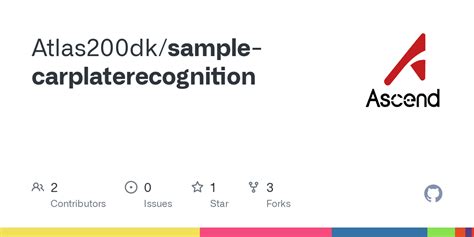 GitHub Atlas200dk Sample Carplaterecognition