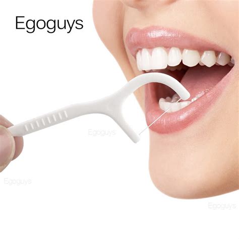 100pcs Wit Dental Floss Pick Tooth Cleaner Sticks Grandado