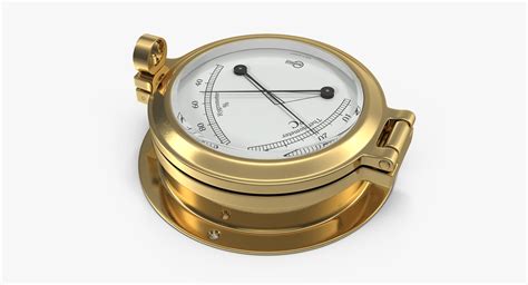 Brass Ships Termometer Hygrometer D Model Turbosquid