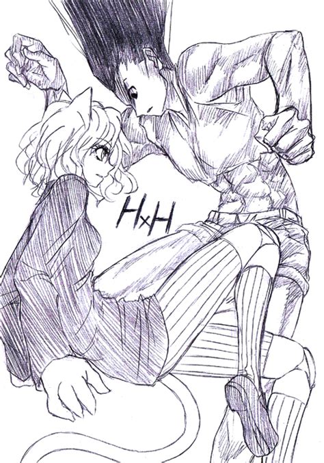 Gon Freecss And Neferpitou Hunter X Hunter Drawn By Watarui Danbooru