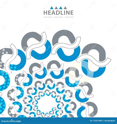 Brochure Header Layout Colorful Template Stock Vector Illustration Of Leaflet Header 115321900
