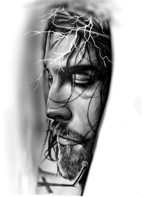 Pin de Felipe Soares Caldas em Criações Tatuagem de cristo Tatuagem