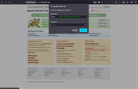 How To Install Apache Tomcat 11 On Rhel 9centos Stream 9 Cloudspinx