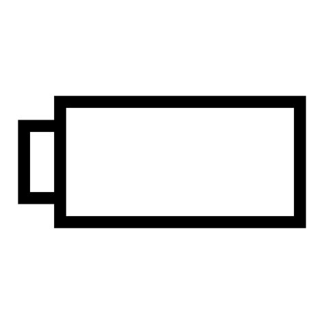 Battery Empty Icon Black Clip Art Png Free Download Download Clipart