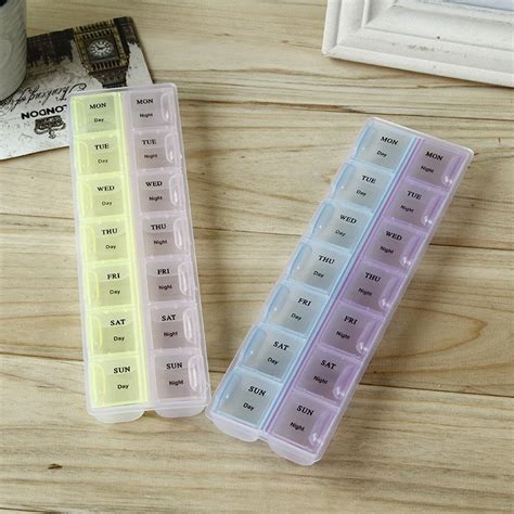 7 Days A Week Pill Box 14 Grid Pill Box Lazada PH
