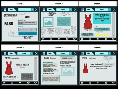 Wireframe Uiux Storyboard Por Nabil25430