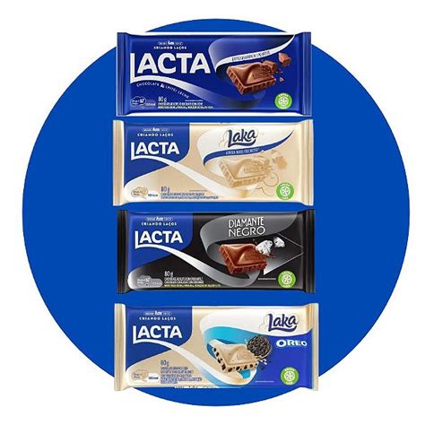 Kit 4 Barras Chocolate Lacta Sabores Sortidos Compre Na Mercadoce