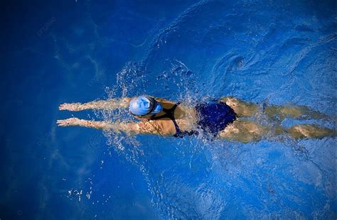 Young Woman Swimmer In Swimming Pool Photo Background And Picture For Free Download Pngtree