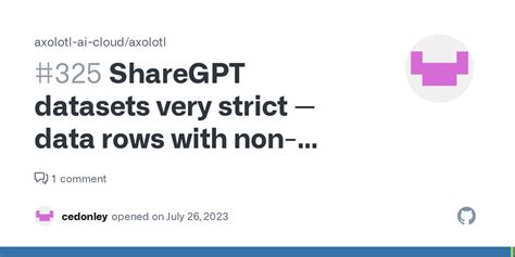 Sharegpt Datasets Very Strict Data Rows With Non Standard Role Throw Assertionerror · Issue
