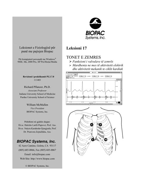 Pdf Leksioni 17 Tonet E Zemres Funksioni I Valvulave Tё Zemrёs