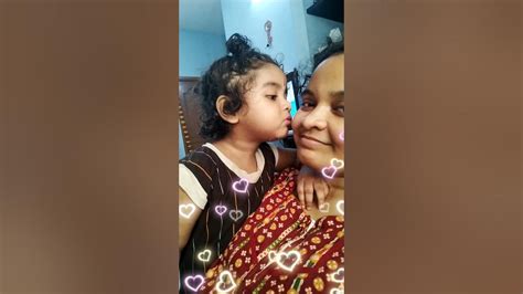 மகள் முத்தம் 💞 Shorts Viralshorts Love Daughtermother Youtube