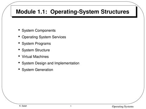 ppt module 1 1 operating system structures powerpoint presentation