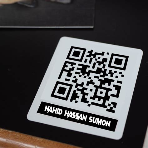 Qr Code Sticker With Your Name Qr Code Customize Qr Code Barcode