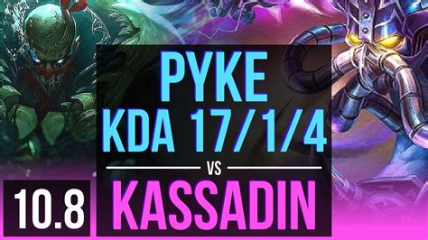 Pyke Vs Kassadin Mid Kda 1714 Triple Kill 600 Games Legendary