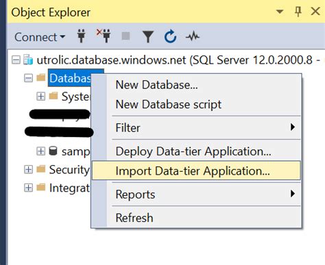 Move Azure SQL Database To New Azure Account Stack Overflow
