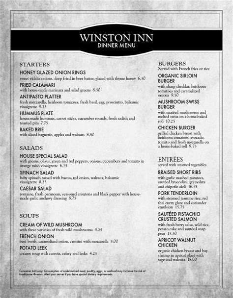 Bar Specials Menu Design Template By Musthavemenus