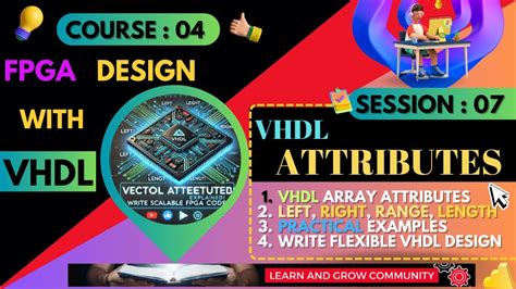 session 04 07 vhdl attributes and data types explained write flexible vhdl and fpga designs